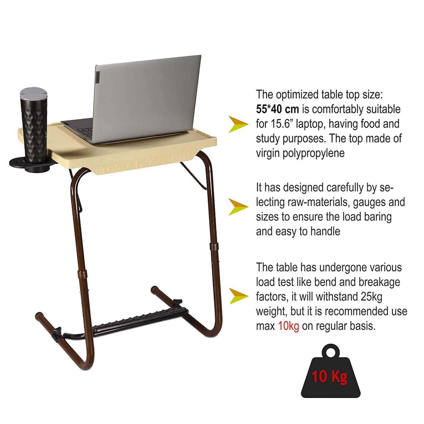 TABLE BUDDY executive ® | Folding Table Mate With Cup Holder & Detacha – Tablebuddy