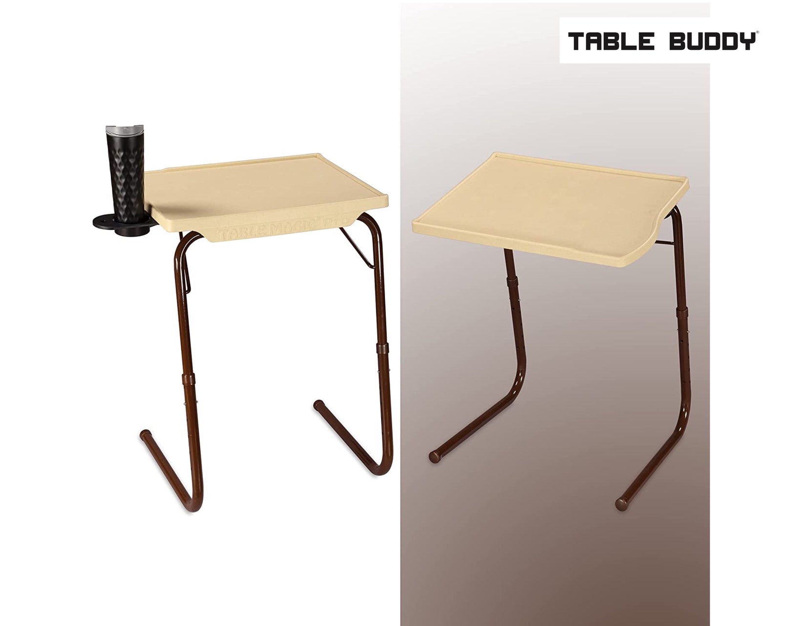 TABLE BUDDY smart ® | Folding Table Mate With Cup Holder | Marble ...
