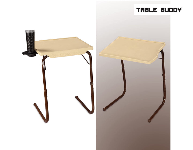 TABLE BUDDY smart ® | Folding Table Mate With Cup Holder | Marble – Tablebuddy
